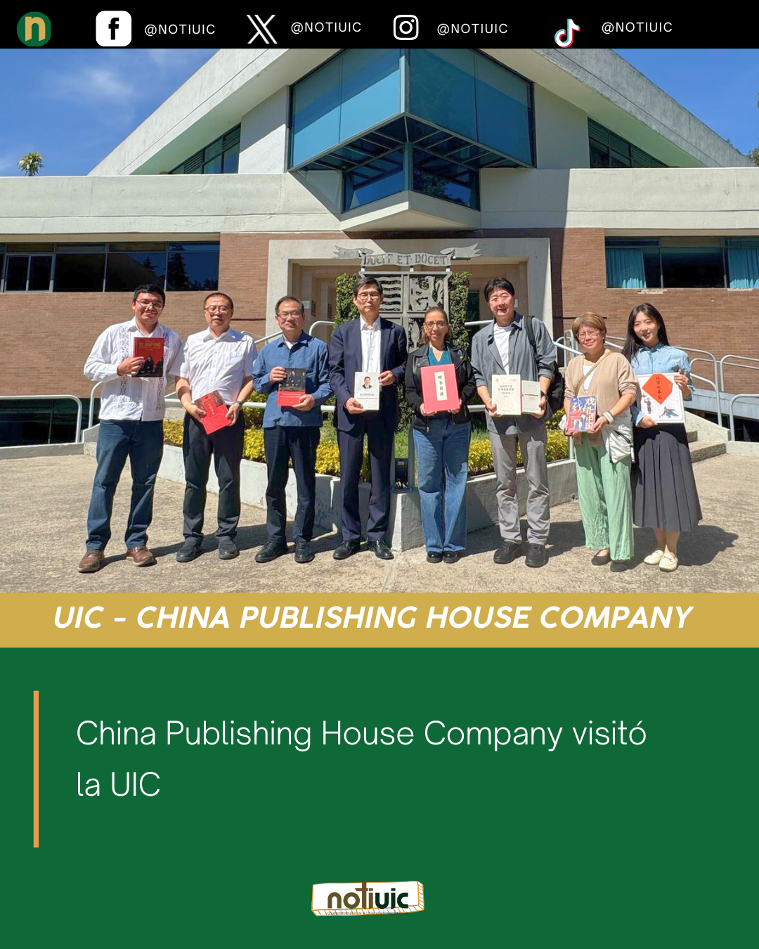China Publishing House Company visitó la UIC - UIC.MX