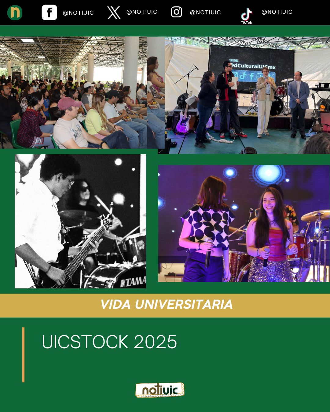 UIC STOCK 2025: Rock y talento interuniversitario - Universidad UIC ...