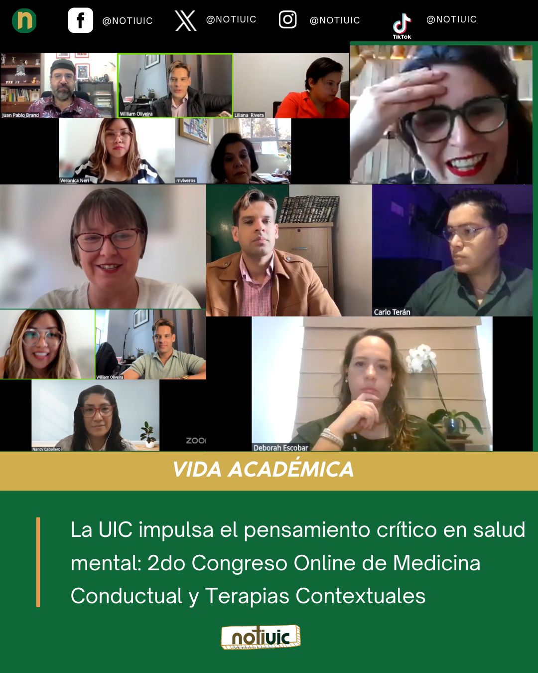 UIC impulsa el pensamiento crítico en salud mental: 2do Congreso Online de Medicina Conductual y ...