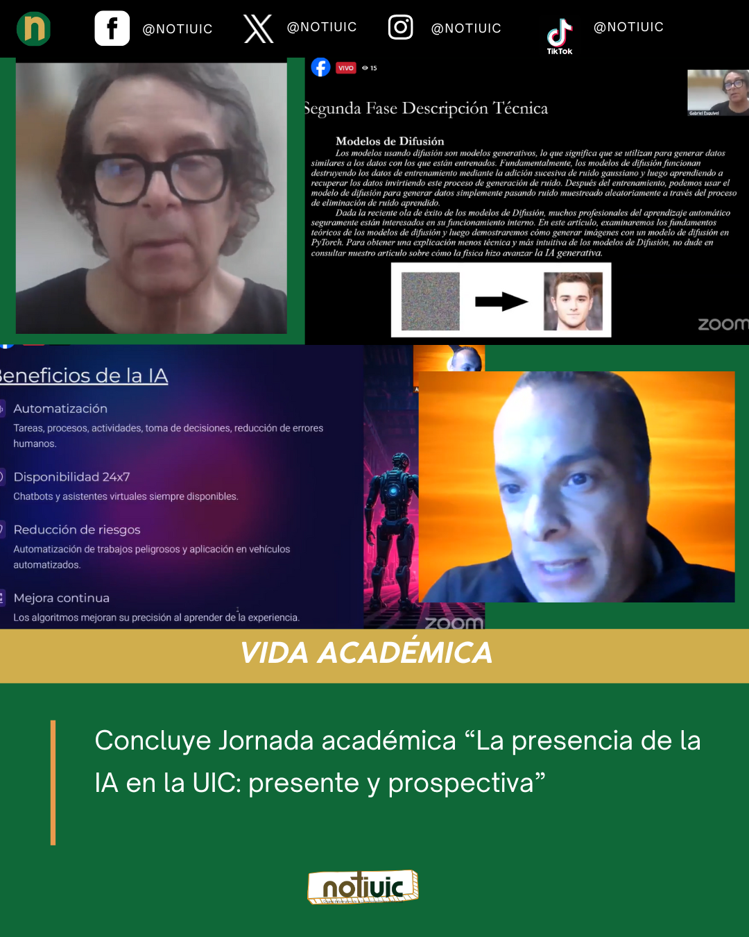 Concluye Jornada académica “La presencia de la IA en la UIC: presente y ...
