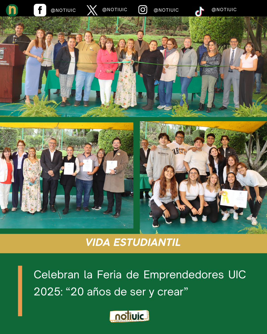 Celebran la Feria de Emprendedores UIC 2025: “20 años de ser y crear ...