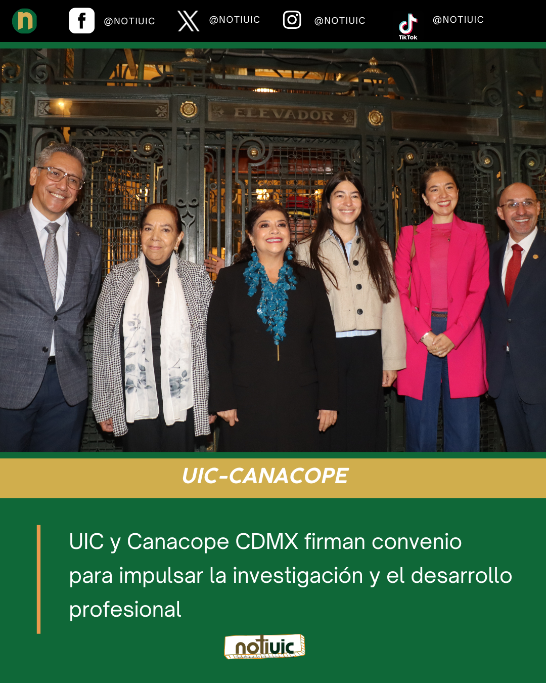 UIC y Canacope CDMX firman convenio para impulsar la investigación y el ...
