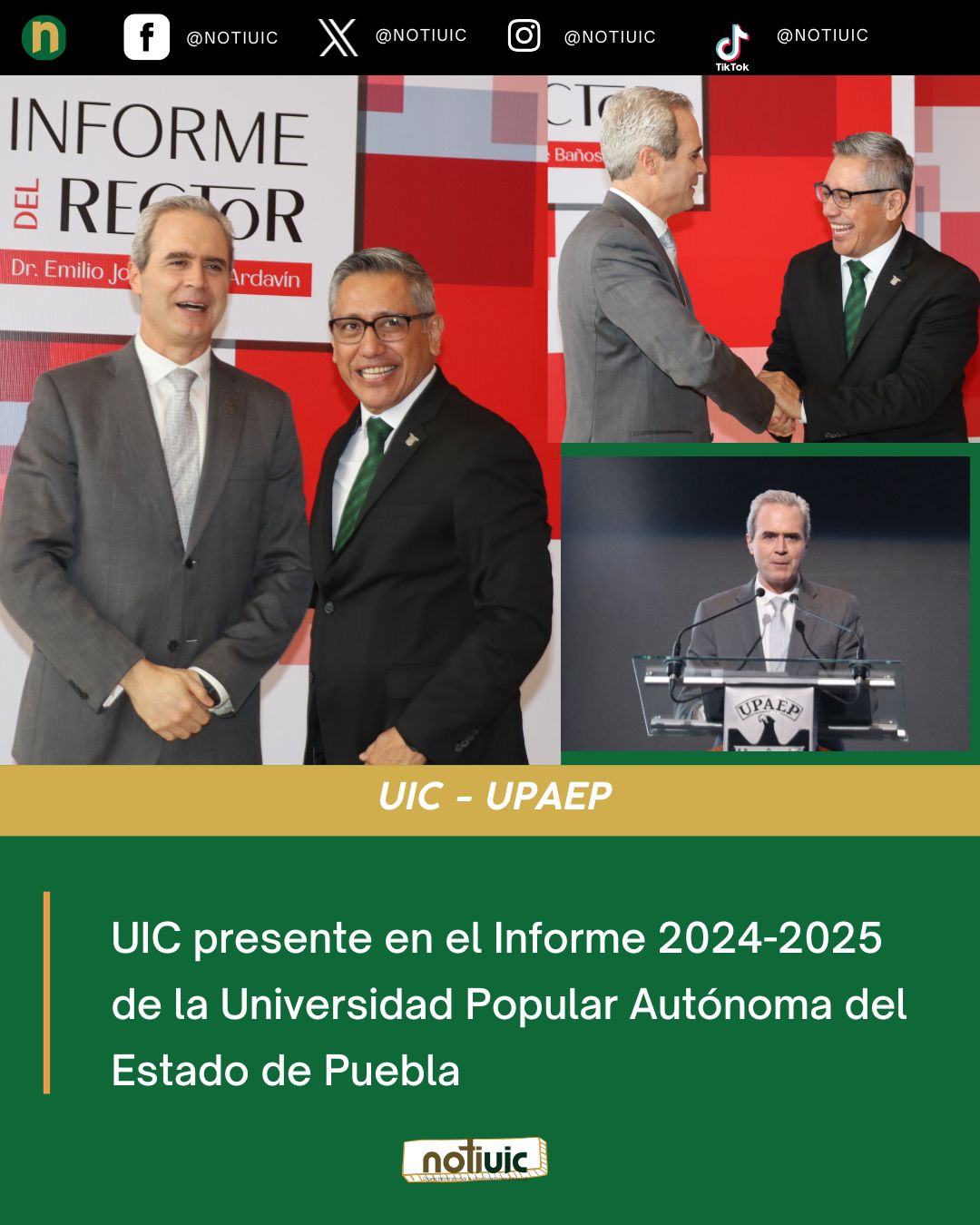 UIC presente en el Informe 2024-2025 de la Universidad Popular Autónoma ...