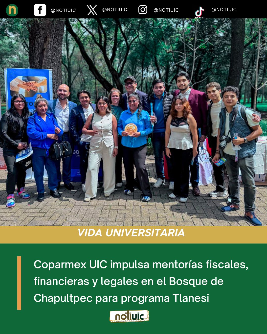 Coparmex UIC impulsa mentorías fiscales, financieras y legales en el Bosque de Chapultpec para ...