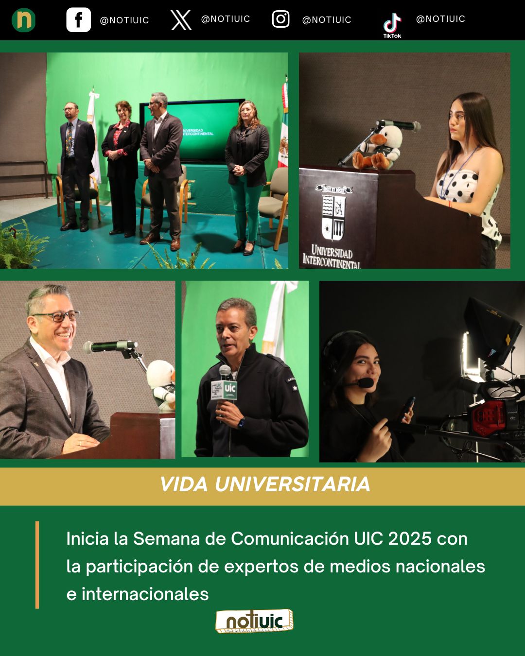 Inicia la Semana de Comunicación UIC 2025 con la participación de ...