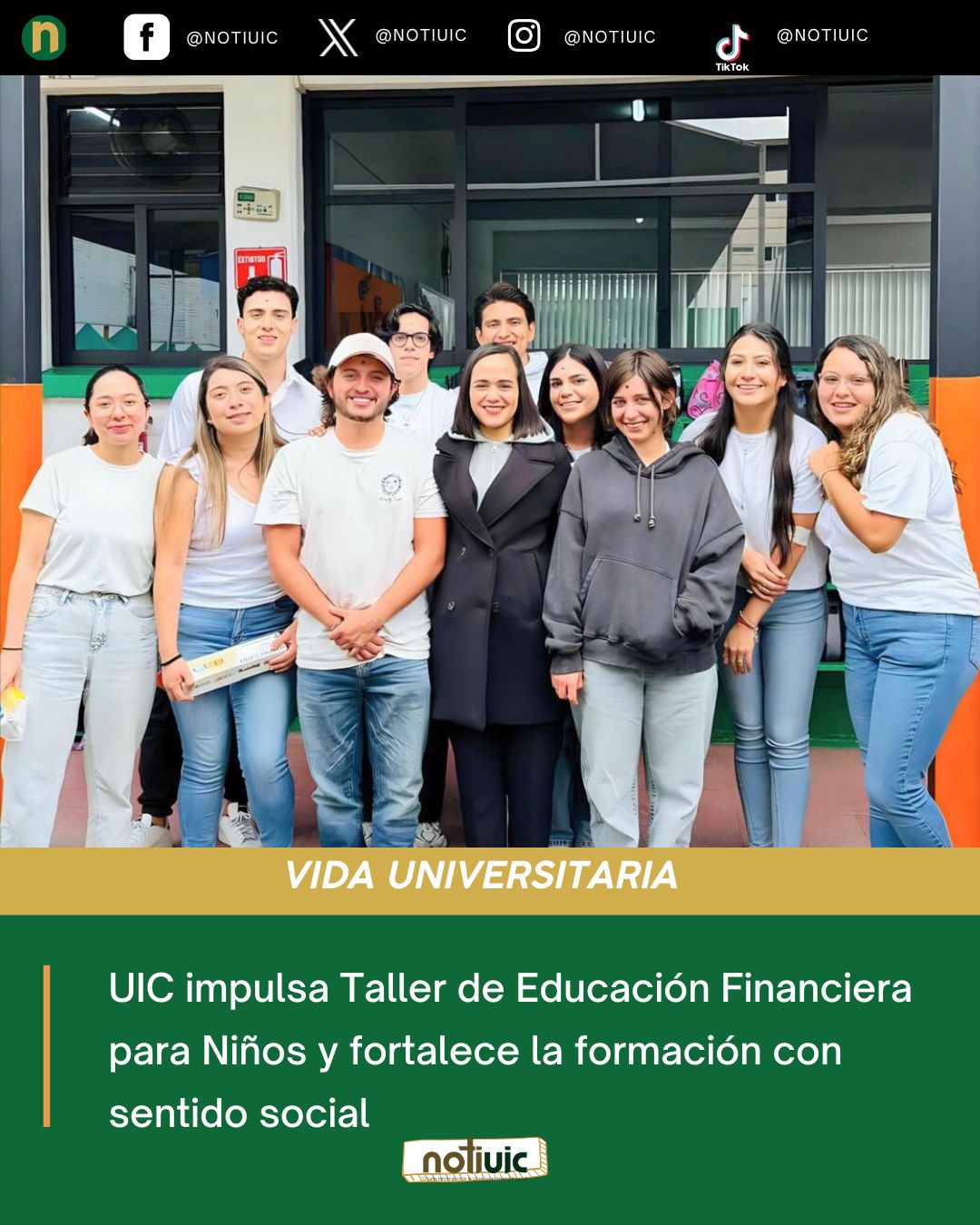 UIC impulsa Taller de Educación Financiera para Niños y fortalece la formación con sentido ...