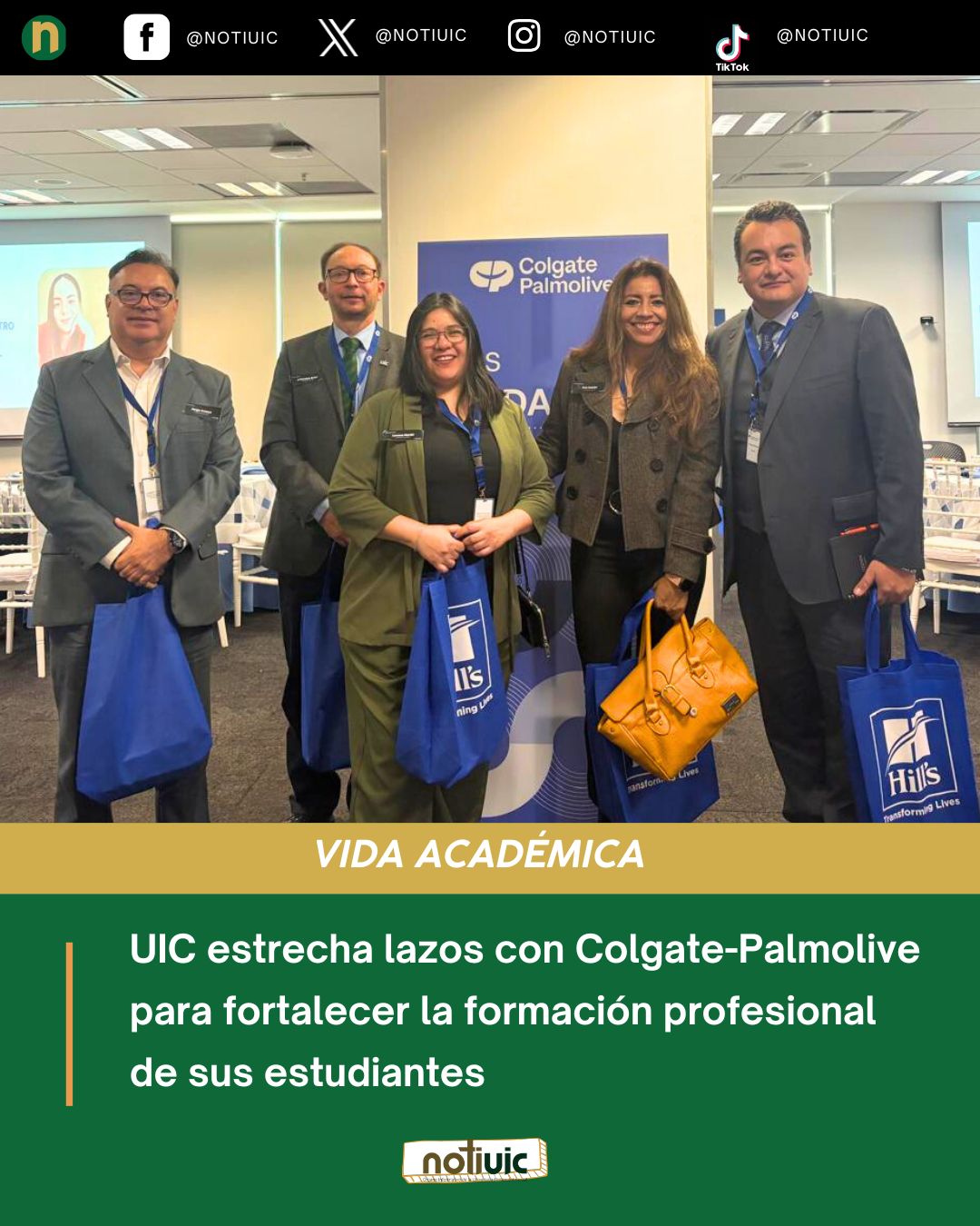 UIC estrecha lazos con Colgate-Palmolive para fortalecer la formación ...