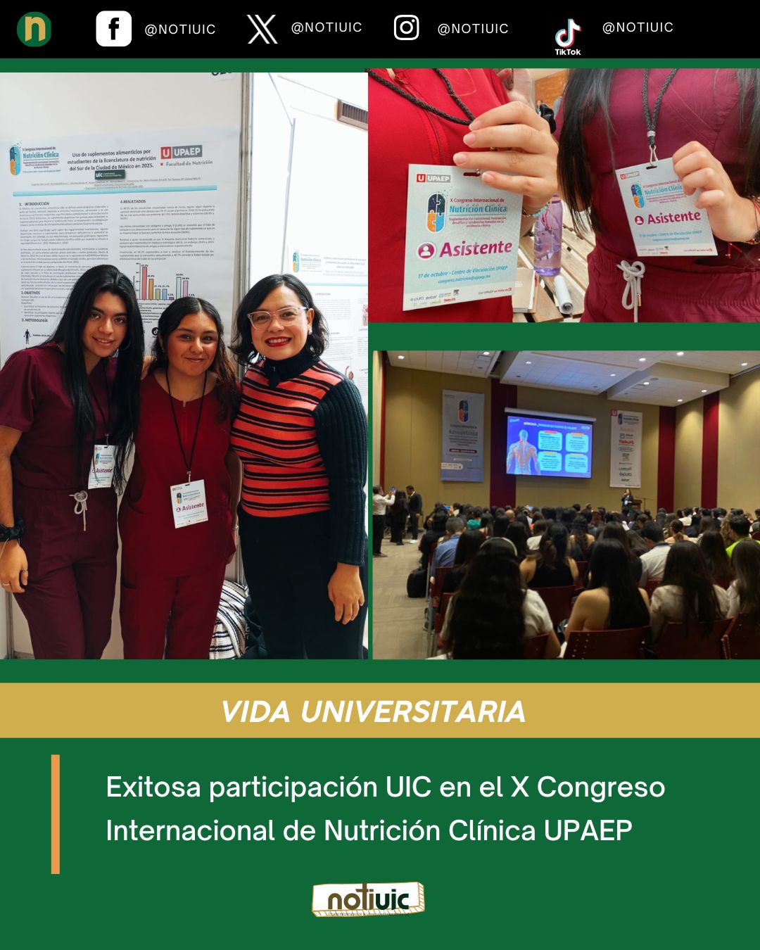 Exitosa participación UIC en el X Congreso Internacional de Nutrición ...