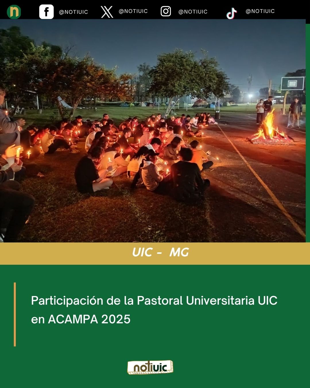 Participación de la Pastoral Universitaria UIC en ACAMPA 2025 - UIC.MX