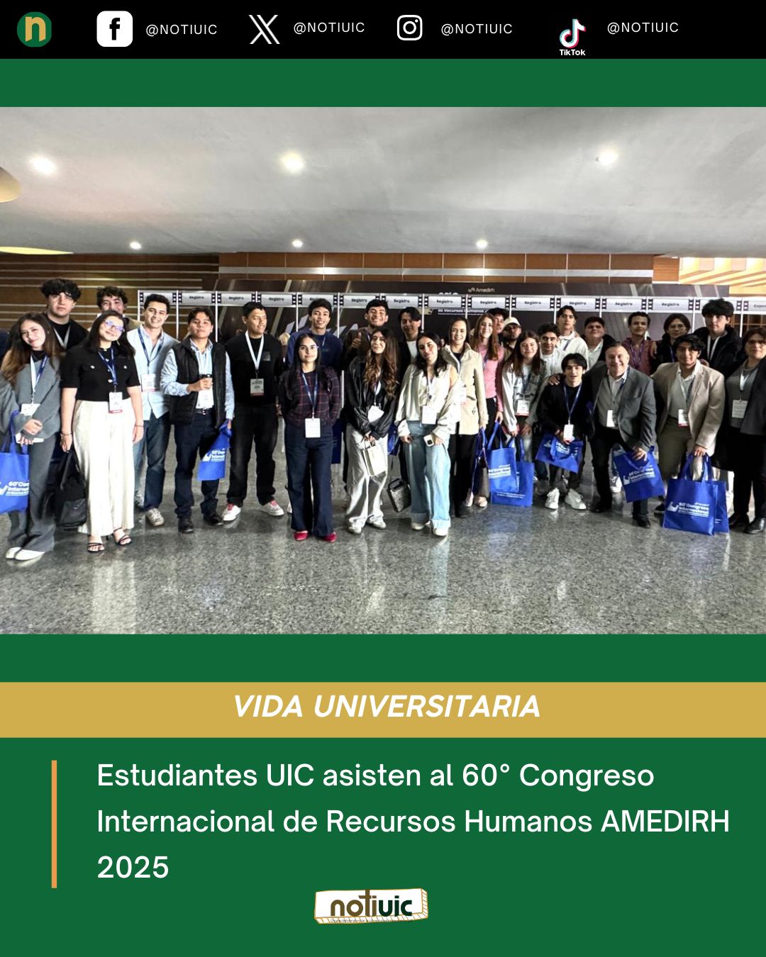 Estudiantes UIC asisten al 60° Congreso Internacional de Recursos ...