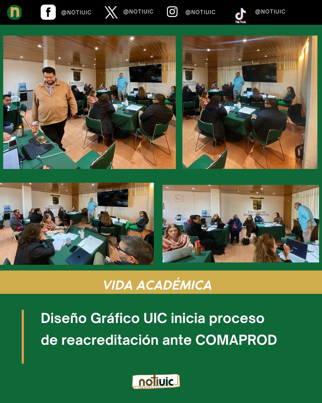 Diseño Gráfico UIC inicia proceso de reacreditación ante COMAPROD ...
