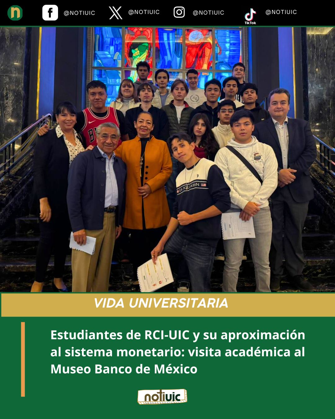 Estudiantes de RCI-UIC y su aproximación al sistema monetario: visita ...