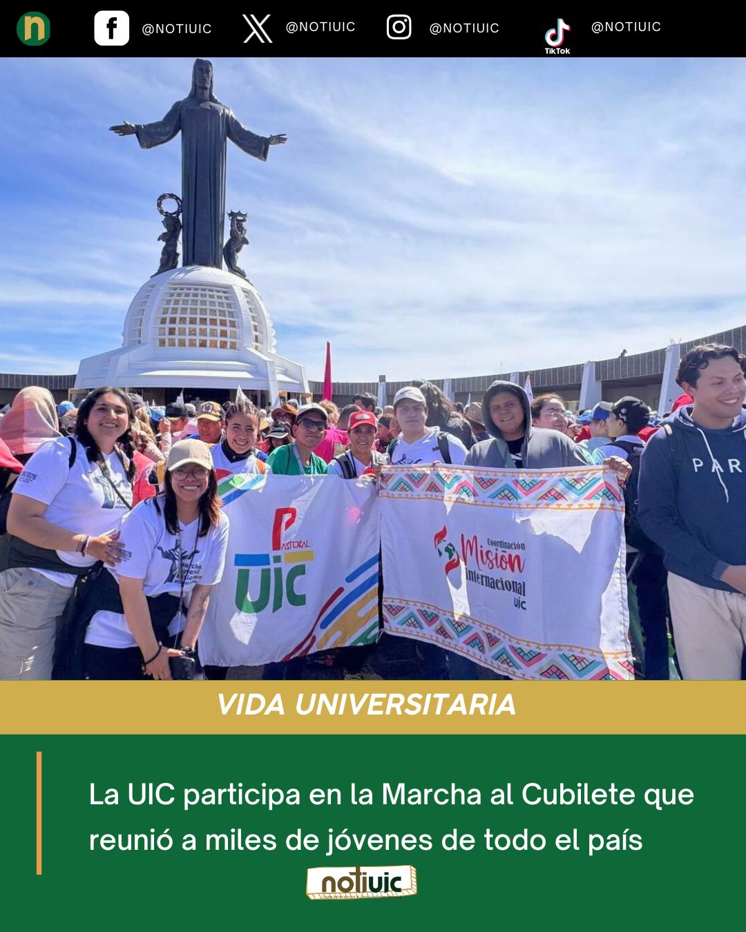 La UIC participa en la Marcha al Cubilete que reunió a miles de jóvenes ...