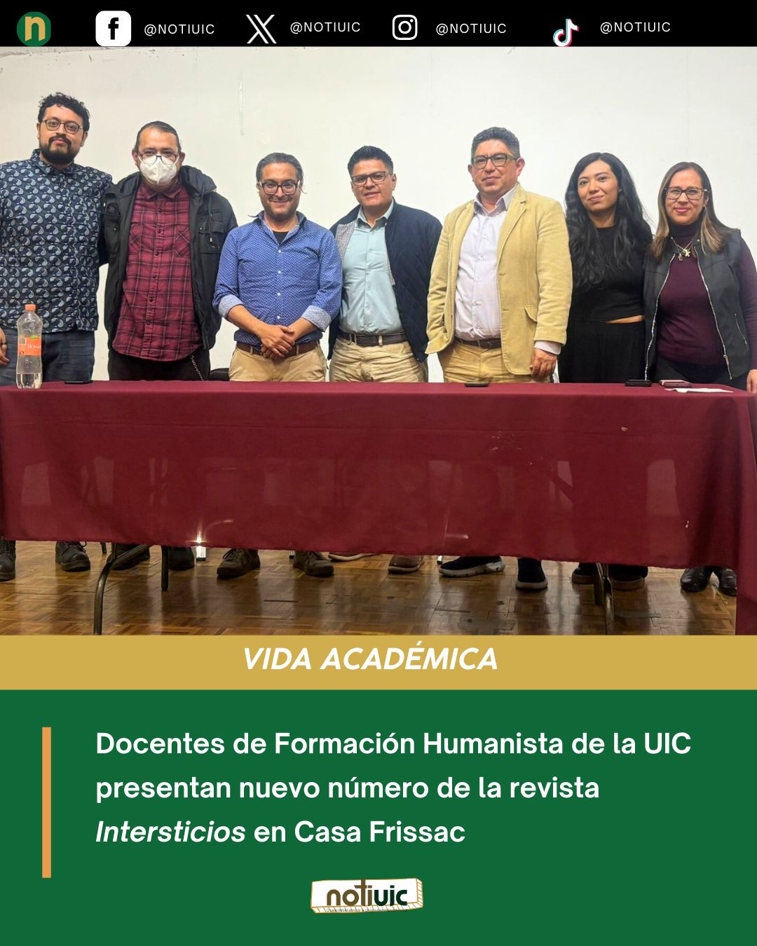 Docentes de Formación Humanista de la UIC presentan nuevo número de la ...
