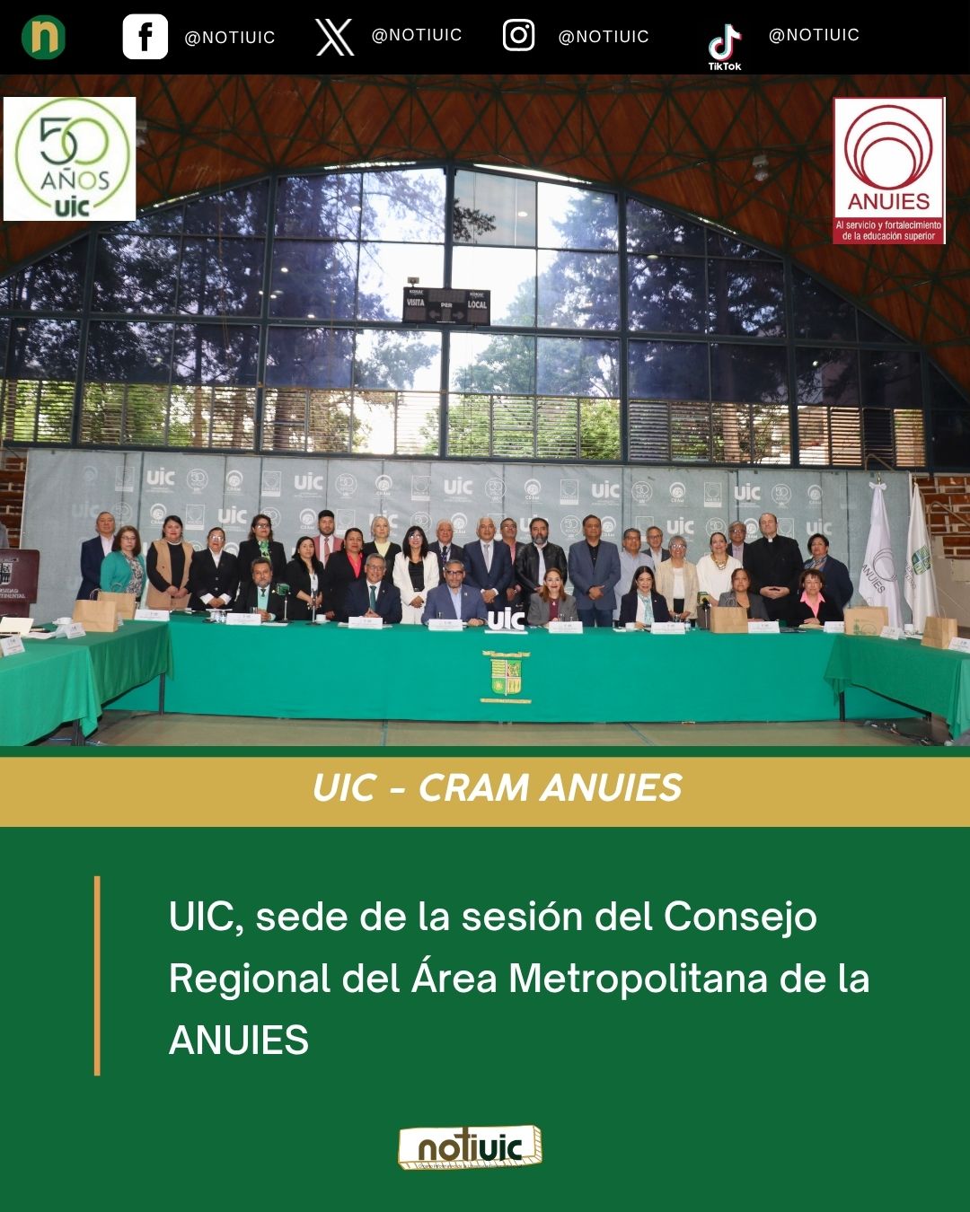 UIC, sede de la sesión del Consejo Regional del Área Metropolitana de ...